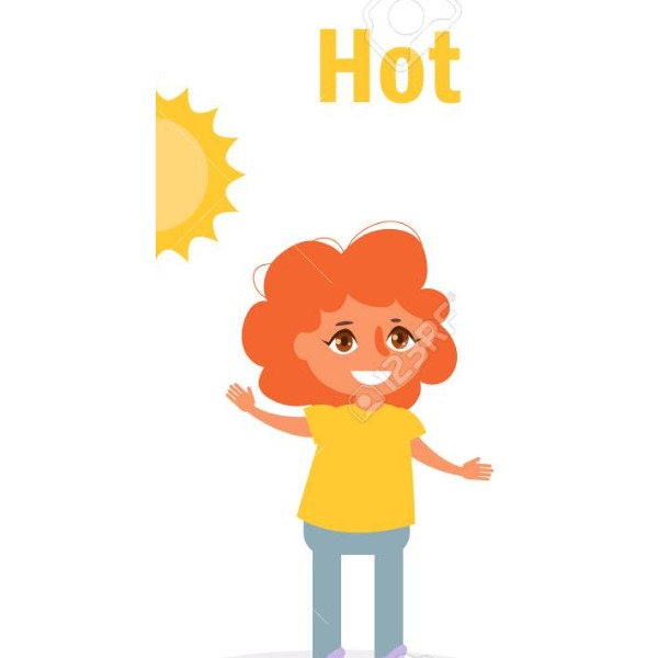Vocabulary Flashcard: hot.cold
