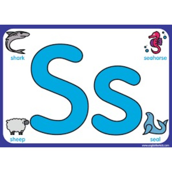 Vocabulary Flashcard: Phonics 1 - Unit 7 - Lesson 1- Letter Ss