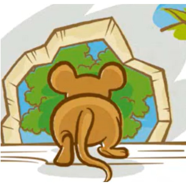 Vocabulary Flashcard: Mouse in the barn