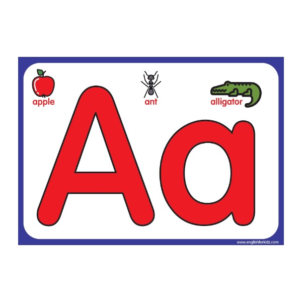 Vocabulary Flashcard: Letter Aa