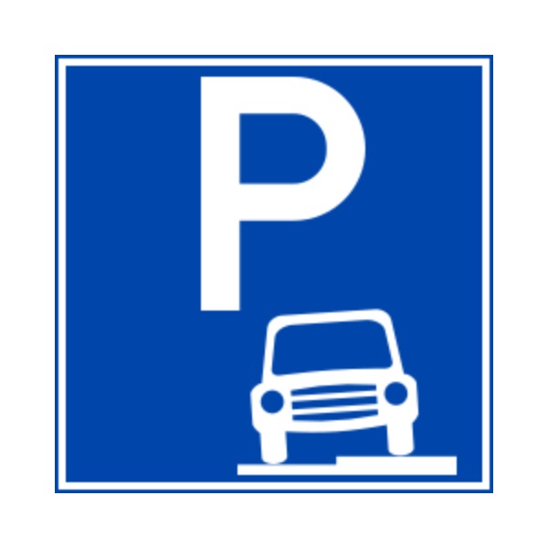Vocabulary: 408a: Parking sign with a diagram of how to position your ...