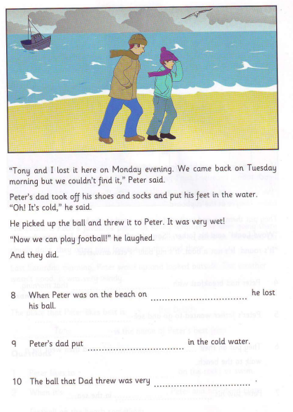 MOVERS 6 - TEST 3 - READING & WRITING